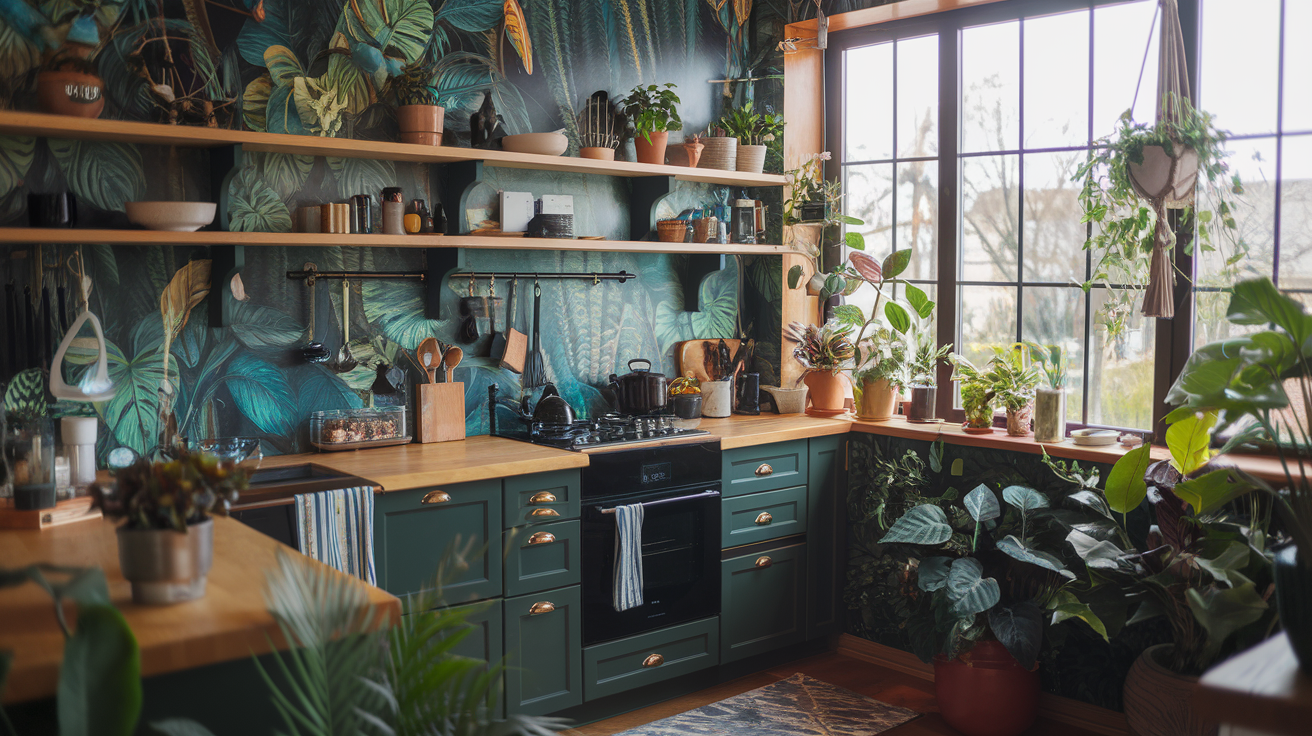 19 ways to turn your kitchen into a jungle oasis - DollHouseWow