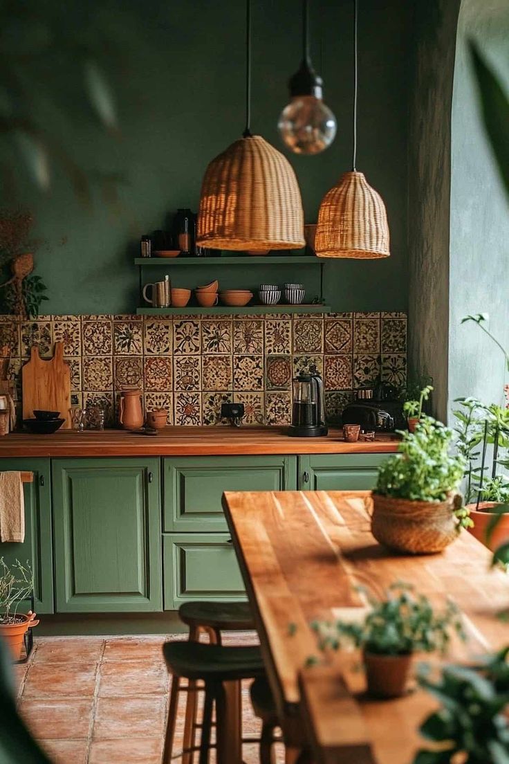 19 ways to turn your kitchen into a jungle oasis - DollHouseWow